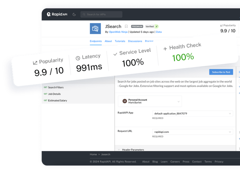 Rapid API Marketplace & Management Tools